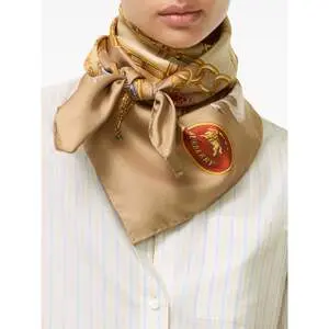 Burberry Neutrals Scarves - Cream