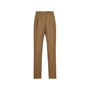 Prada Virgin Wool Tailored Trousers - Cream