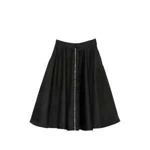 Prada Re-nylon A-line Skirt With Detachable Belt - Black
