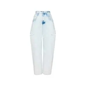 MAISON MARGIELA Light Wash Bleached Effect Tapered Jeans - Blue