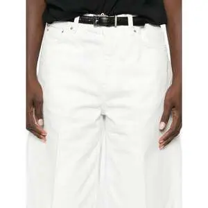 TOTEME Knee-length Denim Shorts - White