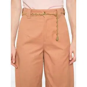 Chloé High-waisted Wide-leg Trousers - Pink