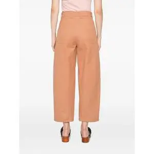 Chloé High-waisted Wide-leg Trousers - Pink