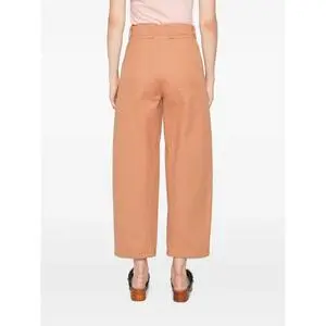 Chloé High-waisted Wide-leg Trousers - Pink