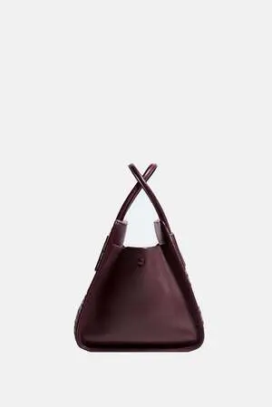 Bottega Veneta Small Barbara Tote In Deep Mahogany - Multicolor