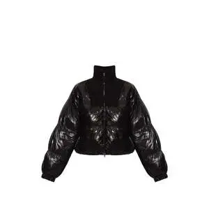 DIESEL® Padded High Neck Zip Up Jacket - Black