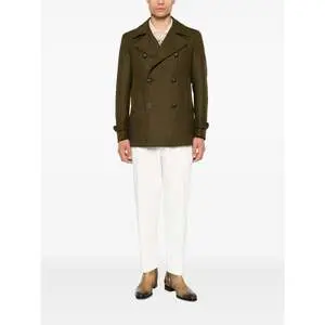 Tagliatore Double-breasted Wool Jacket - Green