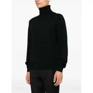 TOM FORD Fine-knit Wool Roll Neck Long Sleeve Jumper - Black