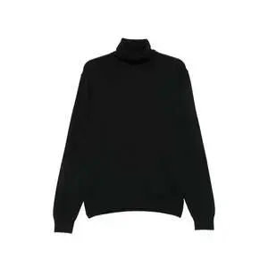 TOM FORD Fine-knit Wool Roll Neck Long Sleeve Jumper - Black