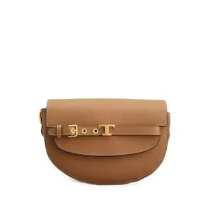 TOD'S TOD'S Brown Leather T Timeless Shoulder Bag Cream