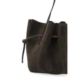 Yuzefi Suede Shoulder Bag - Brown