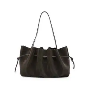 Yuzefi Suede Shoulder Bag - Brown