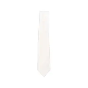 TOM FORD Tom Ford White Textured Silk Neck Tie White