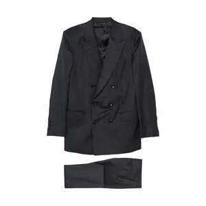 TOM FORD Suits Double Breasted Suits - Blue