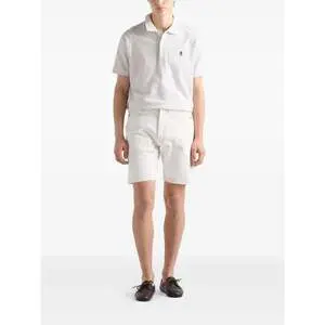 Prada Neutrals Polo Shirts - Cream