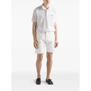 Prada Neutrals Polo Shirts - Cream