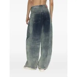 DIESEL® Wide-leg Denim Jeans - Blue