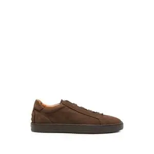 TOD'S Calf Leather Lace-up Low-top Sneakers - Brown