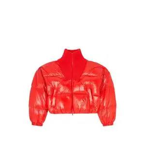 DIESEL® Down Puffer Jacket With High Neck - Red