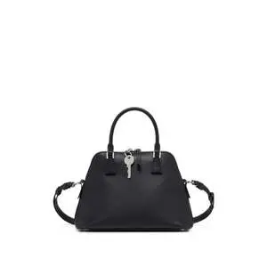 MAISON MARGIELA Leather Top Handle Bag - Black