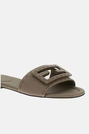 Fendi Leather Slides