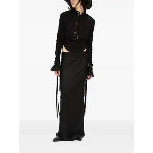 ANN DEMEULEMEESTER Cotton Broderie Anglaise Ruffled Bracelet Set