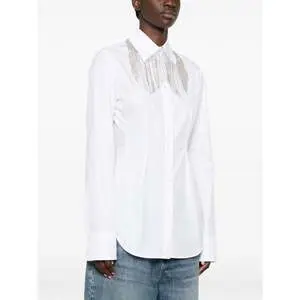 Sportmax Cotton Shirt With Crystal Embellishment
