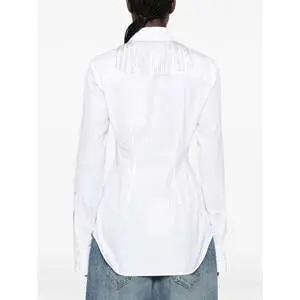 Sportmax Cotton Shirt With Crystal Embellishment