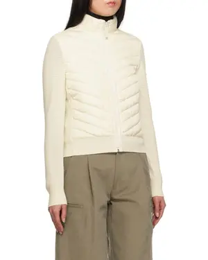 Canada Goose Logo Patch Zip-up Padded Jacket