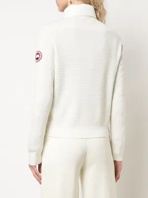 Canada Goose Logo Patch Zip-up Padded Jacket