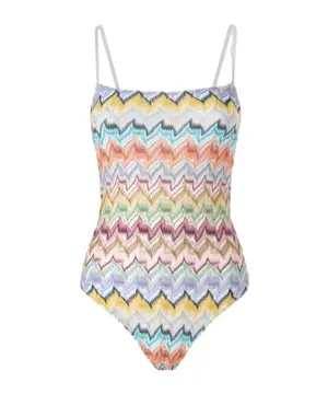 Missoni Zigzag-knit Swimsuit - Multi-color