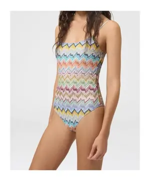 Missoni Zigzag-knit One-piece Swimsuit