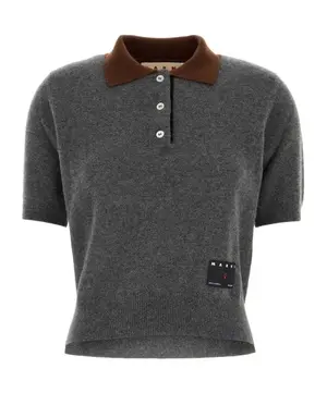 Marni Short Sleeve Polo Top - Multi