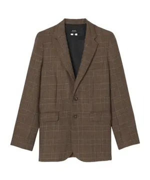 A.p.c. Annie Blazer In Check Pattern
