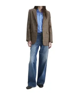 A.p.c. Annie Blazer In Check Pattern