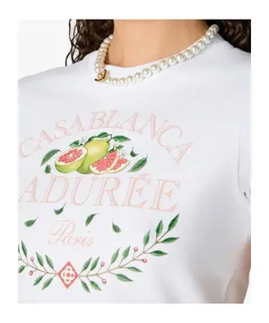 Casablanca Laduree X Cropped Baby Short Sleeve Tshirt