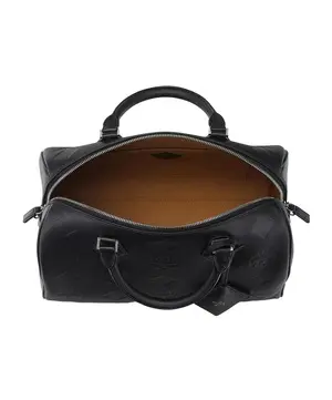 Mcm Ella Boston Bag In Maxi Monogram Leather