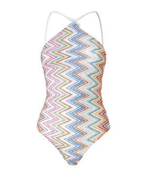 Missoni Zigzag-knit Swimsuit - Multi-color