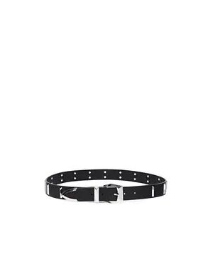 Pinko Leather Belt With Studded Embellishment