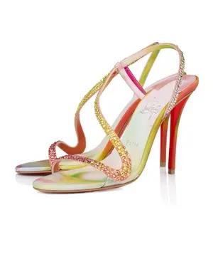 CHRISTIAN LOUBOUTIN Rosa Z Strass Botanica