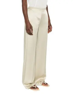 FORTE_FORTE High-waisted Wide-leg Trousers - Multicolor