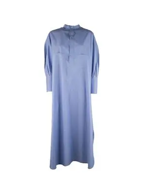 Celine Cotton Shirtdress With Embroidered Logo - Multicolor
