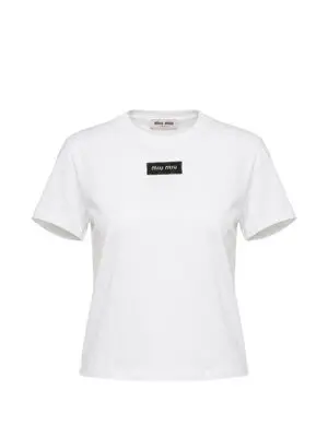 Miu Miu Logo T-shirts For Women