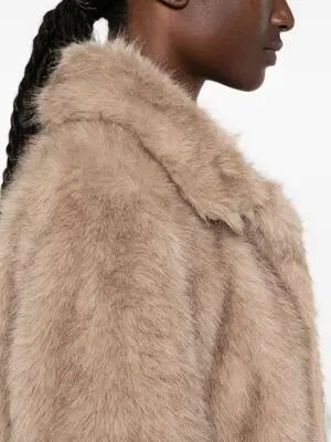 Max Mara Faux Fur Jacket - Multicolor