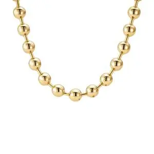 NAZZAR Super Puff Beaded Necklace - Gold