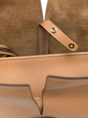 TOD'S Di Bag Folio Leather Shopping Bag - Multicolor