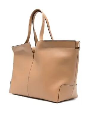 TOD'S Di Bag Folio Leather Shopping Bag - Multicolor