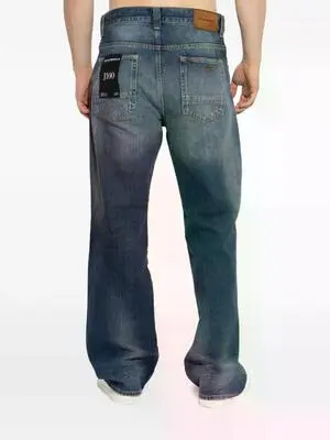 Emporio Armani Distressed Loose-fit Jeans