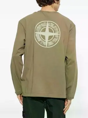 Stone Island Logo-print Long-sleeve T-shirt
