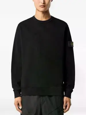 Stone Island 6100017 Organic Cotton Interlock Sweatshirt - Black